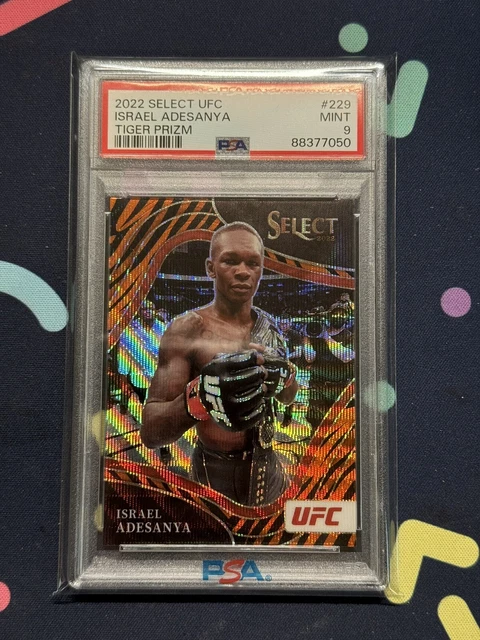 ISRAELE ADESANYA 2022 Panini Select Ufc Tiger Prizm Octagonside #229 ...