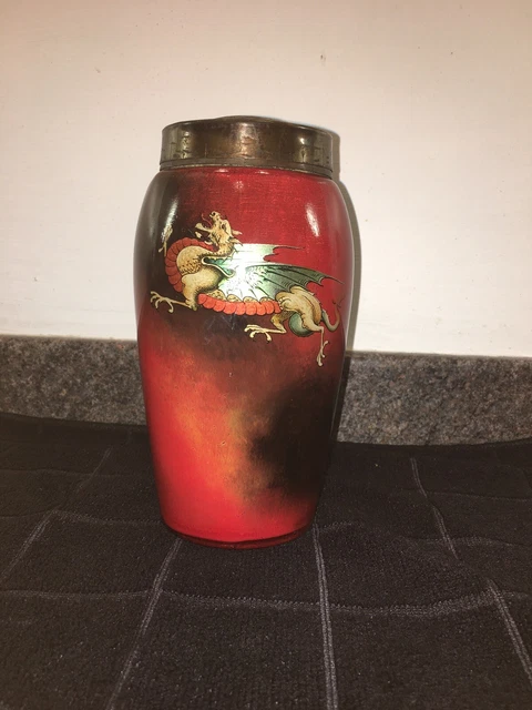 RARE STOURBRIDGE DG Ware Tea/tobacco Caddy With Mythical Beasts £50.00 ...