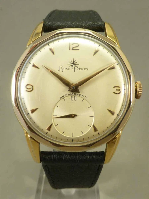 KLASSISCHE ANTIKE BUSER Freres mit rotvergoldetem Werk EUR 89,88 ...