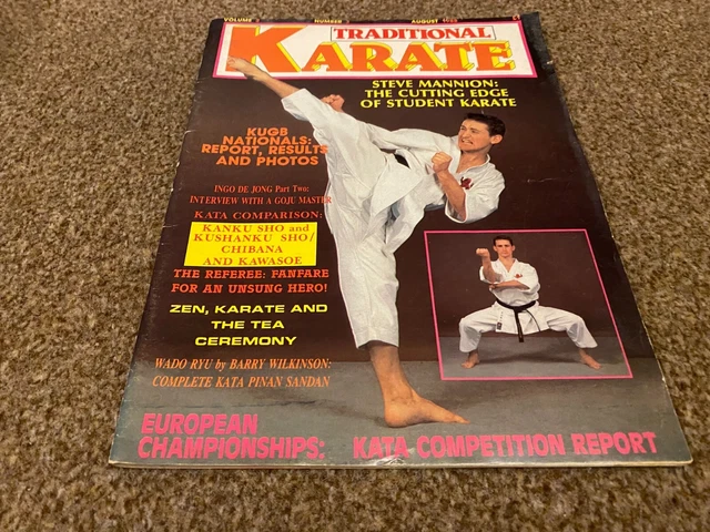 TRADITIONAL KARATE MAGAZINE 1988 Aug Steve Munnion. Ingo De Jong ...