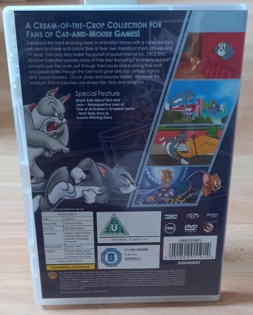 TOM AND JERRY [DVD] Deluxe Anniversary Collection 30 Episodes 2 Disc ...