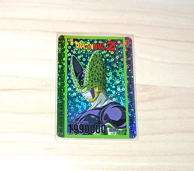 AUTENTICA CARTA DRAGON Ball Z CELL ologramma rara n. 195 Oden-Ya 30 ...