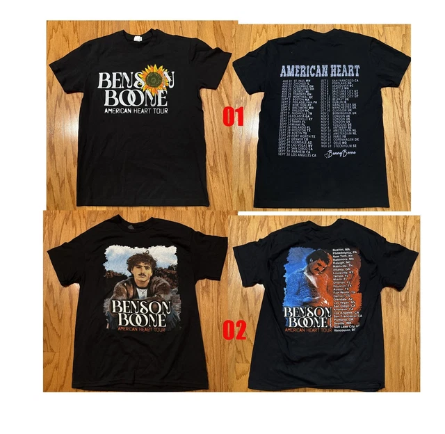 BENSON BOONE AMERICAN Heart Tour 2025 T-shirt1 £16.03 - PicClick UK