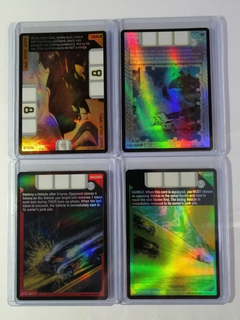 4X ACCELERACERS FOIL Collectible Card Game Hot Wheels ACID BATH DESERT ...