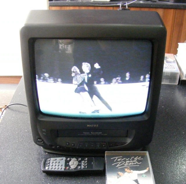 MATSUI 14” CRT TV VHS VIDEO Combi TVR185 (A) Retro Gaming Collection From WV13 £69.99 - PicClick UK