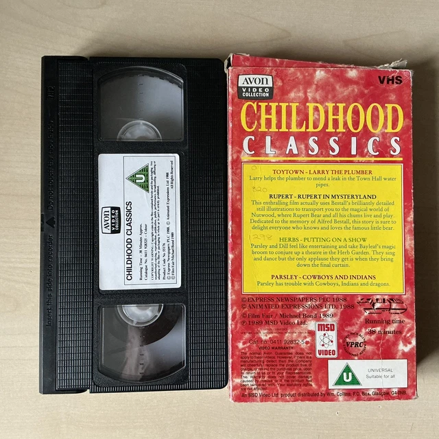 AVON CHILDHOOD CLASSICS Children’s TV Favourites VHS Video Tape 1980’s ...
