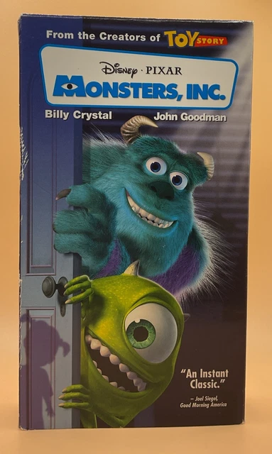 MONSTERS, INC. VHS 2002 Disney Slipsleeve Slip Case Blue Tape Hollywood ...