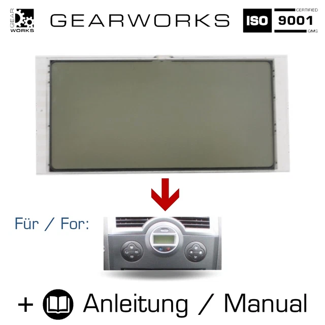 DISPLAY AIR CONDITIONING Control Unit for Renault Megane Scenic 2 Mode ...