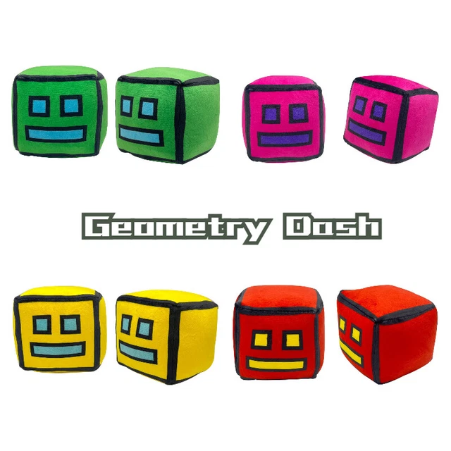 UK GEOMETRY DASH Stuffed Toy Games Squares Pp Cotton Collections ...