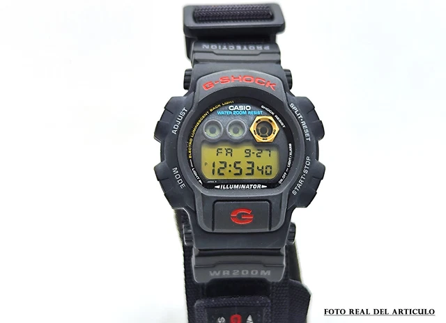 VINTAGE CASIO G-SHOCK DW-8400G, Mud Resist. Illuminato QW.1289.WR.200m ...