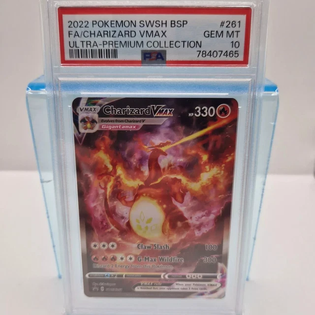 POKEMON PSA 10 Graded - Charizard VMAX SWSH261 - 2002 Full Art Promo ...