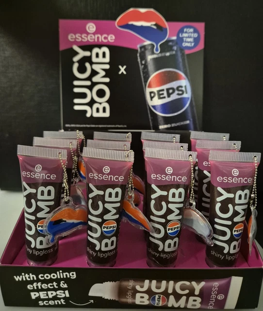 ESSENCE X PEPSI Juicy Bomb Shiny Lipgloss Bliss 01 Cooling Cola Limited ...