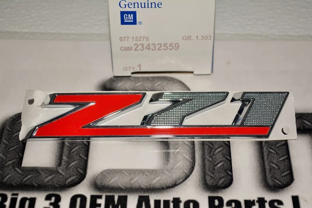 2015-2018 CHEVROLET COLORADO Silverado Grille Z71 Plaque Emblème OEM ...