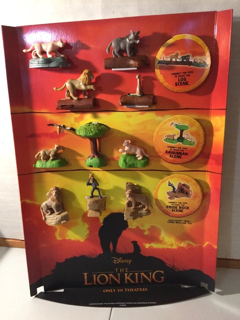 Mcdonalds The Lion King Happy Meal Toys Complete Set Of 10 Disney 2019