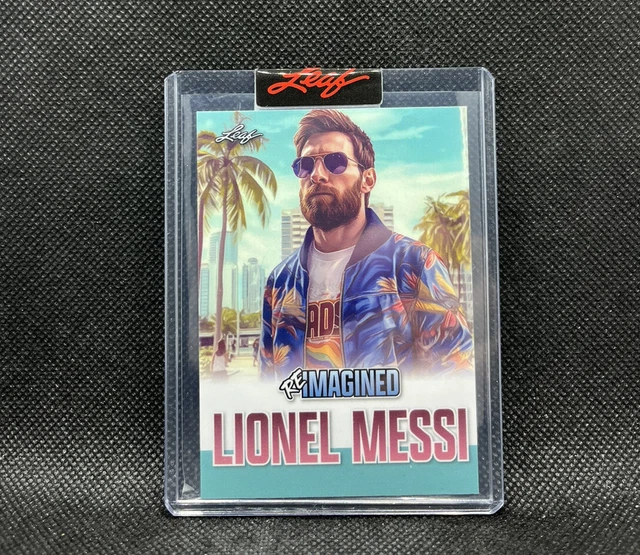 2023 LIONEL MESSI Inter Miami Debut Leaf Reimagined Mls Soccer Futbol ...