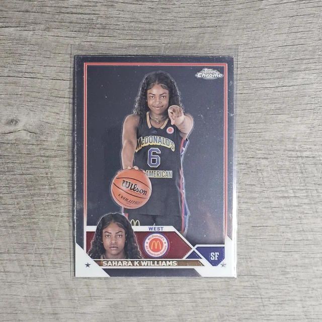 SAHARA K WILLIAMS 2023-24 Topps Chrome McDonalds All American Oklahoma ...