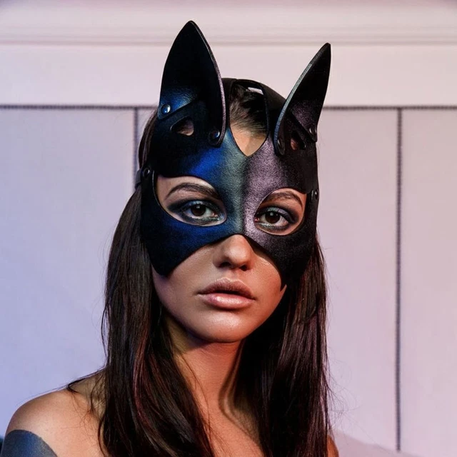 FACE ROLE PLAY Cosplay Party Mask Catwomen Mask Masquerade Costume ...