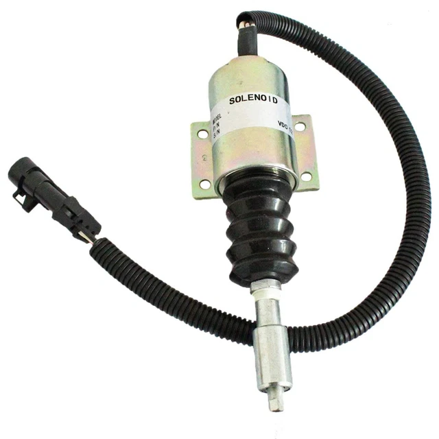 12V FUEL SHUTOFF Solenoid 1813868C1 International DT360 DT466 for ...