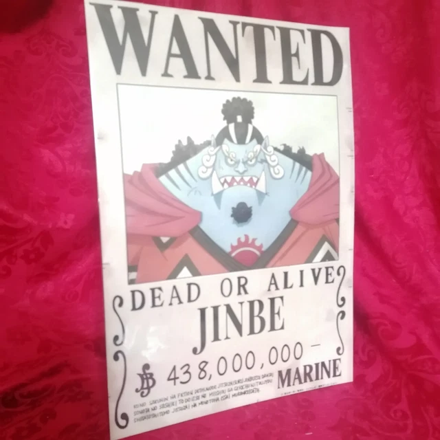 ONE PIECE WANTED BOUNTY POSTER JINBE|anime|manga|A3 £9.95 - PicClick UK