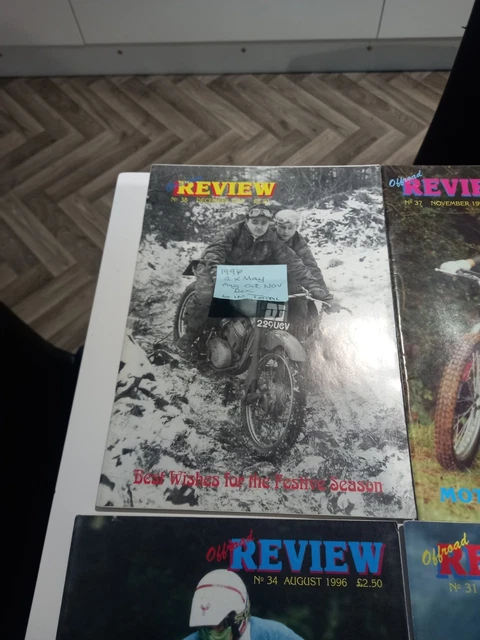 6 OFF ROAD Motorcycle Magazines 1996 2x May 1x Aug/oct/nov/Dec In Ex ...