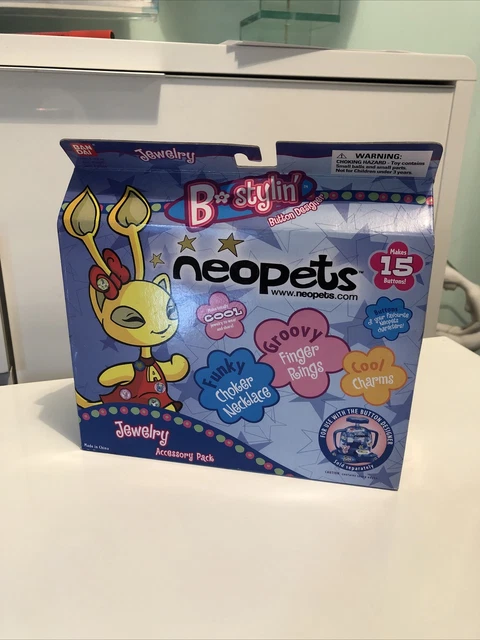 NEOPETS BADGE MAKER Accessory Packs for Bandai Badge It B Stylin £12.00 ...