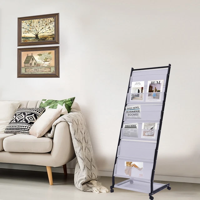 MAGAZINE CATALOG DISPLAY Holder Newspaper Stand Literature Brochure ...