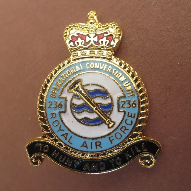 ROYAL AIR FORCE 236 Operational Conversion Unit RAF Enamel Brooch/Lapel ...