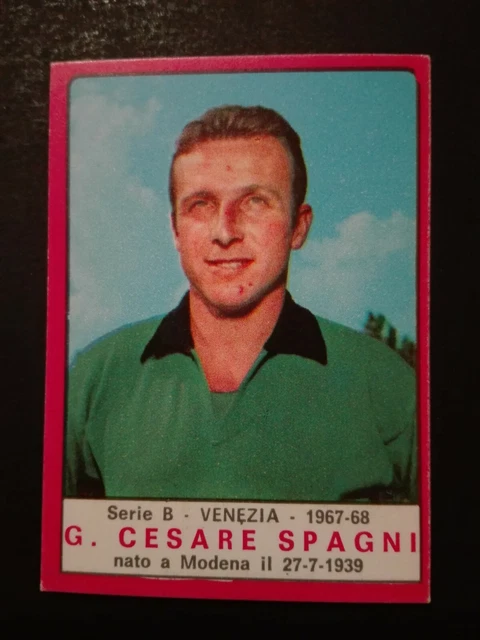 FIGURINA CALCIATORI PANINI 1967/68 Venezia Spagni Nuova Originale Mai ...
