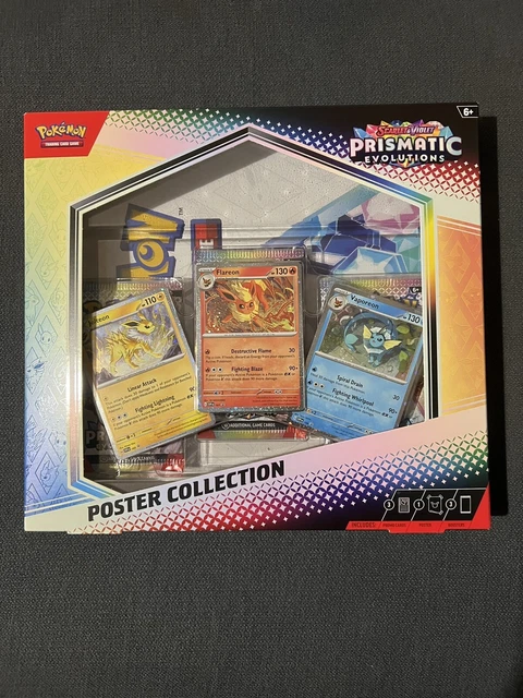 POKEMON TCG: SCARLET And Violet Prismatic Evolutions Poster Collection ...