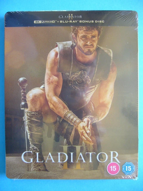 GLADIATOR II LIMITED Edition 4K UHD Blu-Ray Steelbook New Sealed £49.99 - PicClick UK
