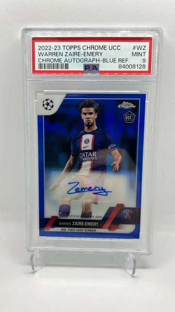 WARREN ZAIRE-EMERY TOPPS Chrome UCC Chrome Autograph- Blue /150 2022-23 PSA 9 EUR 90,00 ...