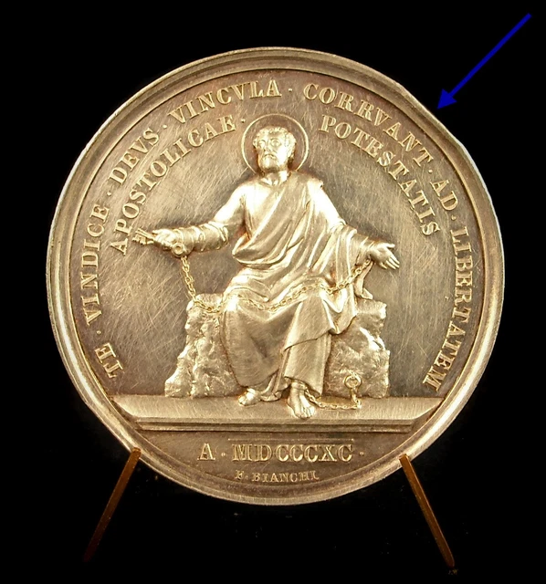 MÉDAILLE PAPALE VATICAN Pape Pope Leo XIII AN XIII 1890 St Pierre Peter ...