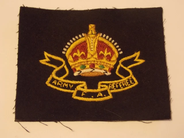 WW2 & POST, British Army Football Referee, FA, Pocket Patch. £8.00 ...