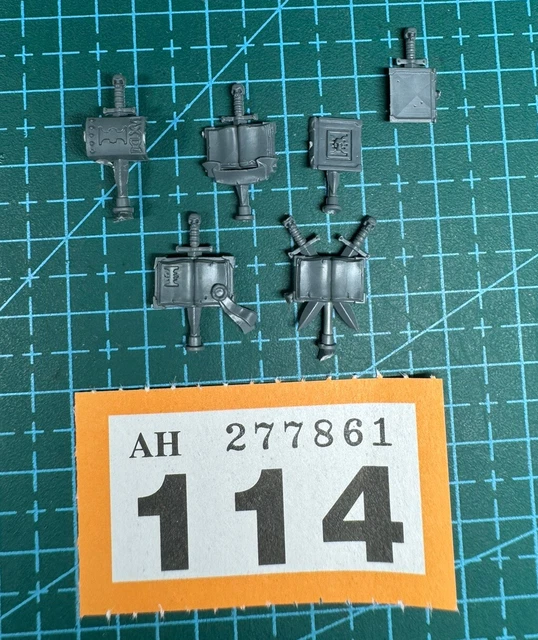 5 GREY KNIGHT Space Marine Back Banner Pole Standard Backpack 40k Bits ...
