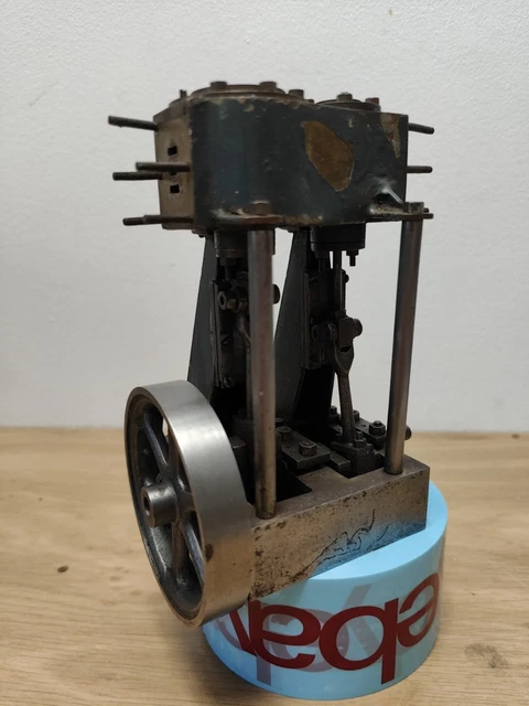 LIVE STEAM STATIONARY Engine Marine Like Stuart Turner Vertical Twin £ ...
