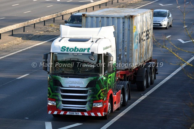 TRUCK PHOTO 12X8 - Scania - Eddie Stobart 'Stephanie Anne' - PK18 YKV ...