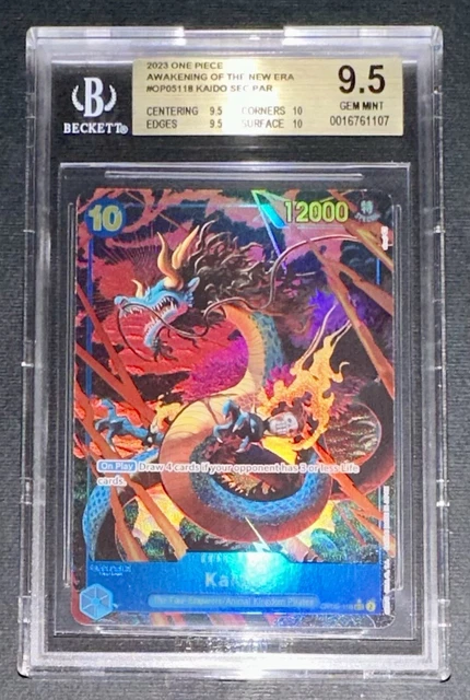 BGS 9,5 KAIDO Op05-118 Sec Awakening Of The New Era English 2023 EUR 89,00 - PicClick FR