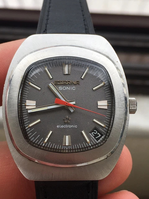 ETERNA SONIC ELECTRONIC Tuning Fork Diapason Mens Watch Fully ...