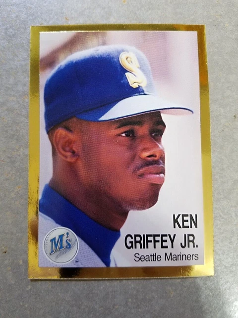 KEN GRIFFEY JR Seattle Mariners Gold Border 91G-9 RARE Oddball WOW EUR ...