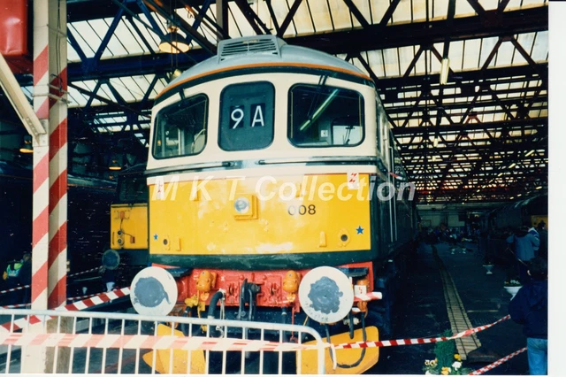 RAIL PHOTO CLASS 33 33008 D6508 @ Longsight 25/4/92 £1.50 - PicClick UK