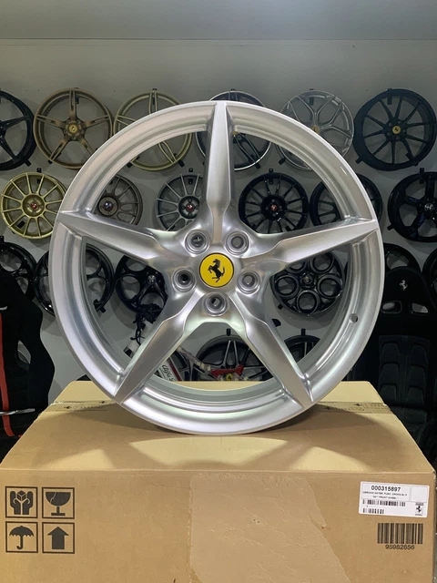 ORIGINAL FERRARI F8 Tribute 488 GTB Spider Rims WHEELS Kit 20' Silver ...