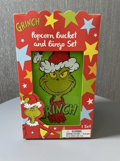 GRINCH DR SEUSS The Grinch Bingo Game And Popcorn Christmas Gift Set ...