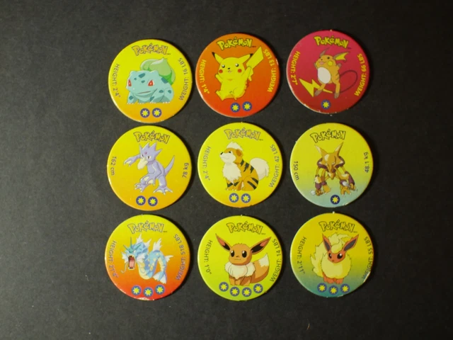 RARE POKEMON BATTLE Discs Pikachu Bulbasaur Eevee Flareon Raichu ...