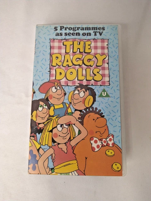 THE RAGGY DOLLS - VHS Video Tape. 5 Cartoons Retro Children's Cartoon ...