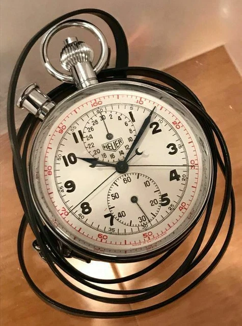 HIGH CLASS VINTAGE Heuer rattrapante split second pocket chronograph ...