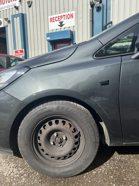 VAUXHALL CORSA E Wing Passengers Nearside Front Quantum Grey Z10D 2015 ...