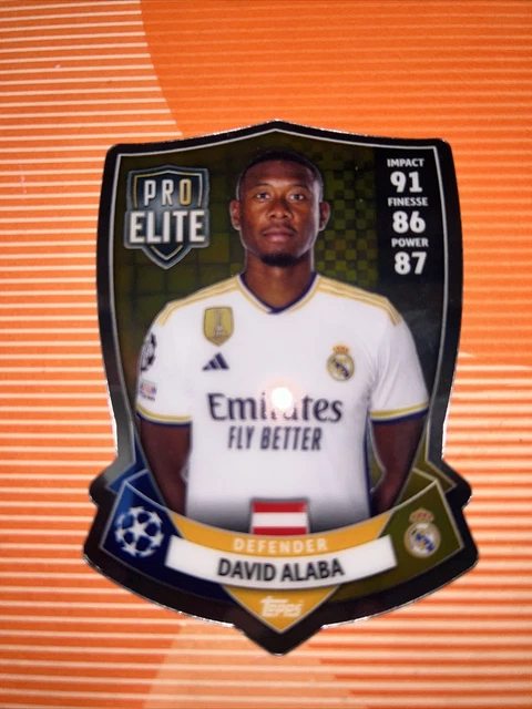 MATCH ATTAX 2023/2024 23/24 Pro Elite Shield D Alaba - Real Madrid SH7 ...