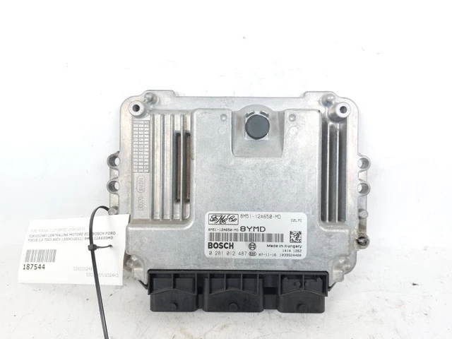 0281012487 CENTRALINA MOTORE Ecu Bosch Ford Focus 1.6 Tdci 90Cv (2004 ...