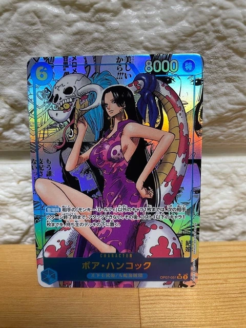 ONE PIECE CARD OP07-051 Boa Hancock Comic Parallel Manga Alt Art Used ...