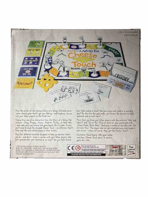 DIARY OF A Wimpy Kid Cheese Touch Board Game (Sealed) £29.99 - PicClick UK